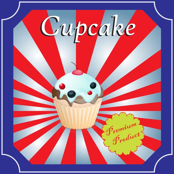 Cupcakes poster design Vector Art Stock Images | Depositphotos