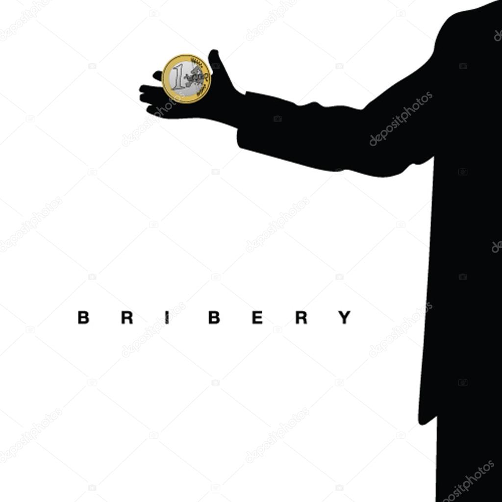 Bribery with euro black vector Stock Vector Image by ©milanpetrovic ...