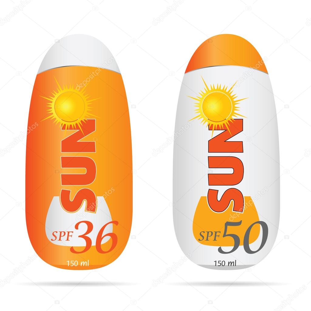 Sun cream vector illustration Stock Vector Image by ©milanpetrovic ...