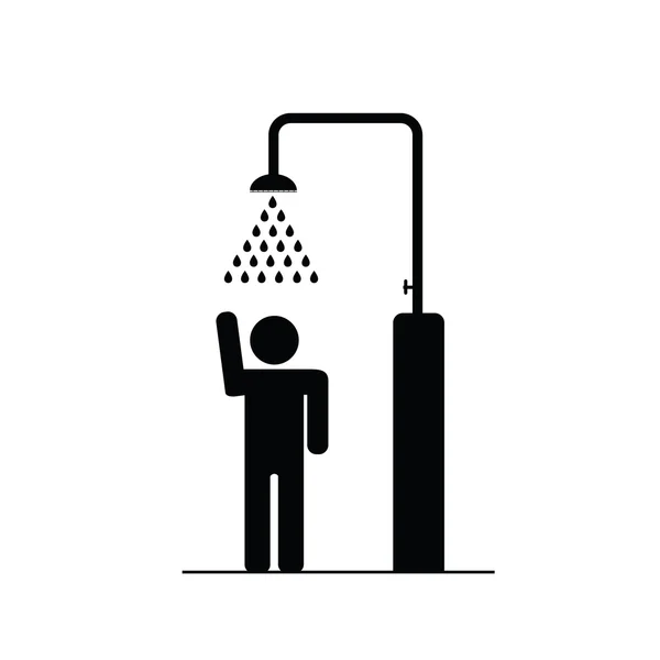 Man showering silhouette Vector Art Stock Images | Depositphotos