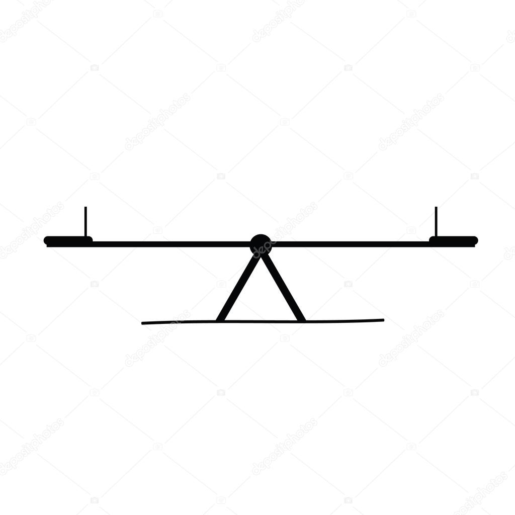 Teeter black vector Stock Vector Image by ©milanpetrovic #64789045