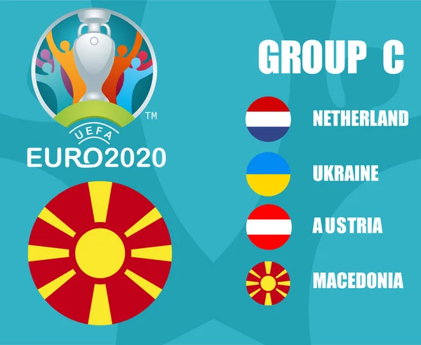 European Soccer Final European Football Teams Macedonia Map Euro 2020 ...