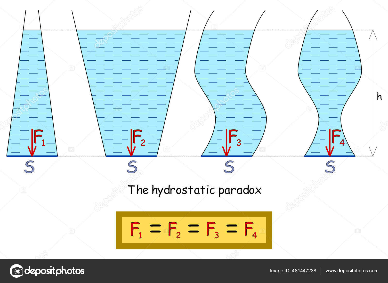 Graphical Representation Hydrostatic Paradox Hydrostatic Compressive ...