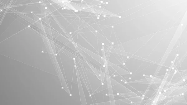 Abstract technology and science polygonal space low poly background ...