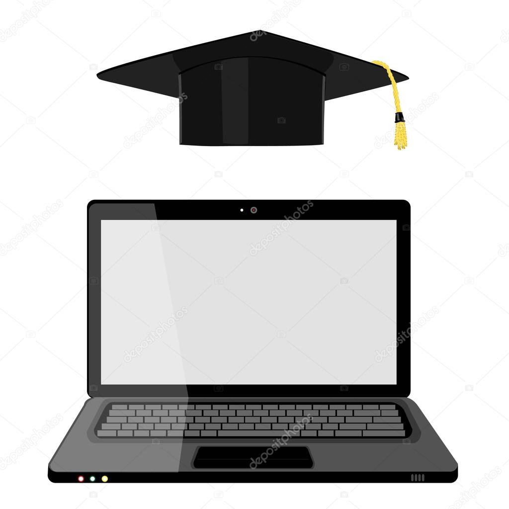 E-learning computer cap — Stock Photo © viktorijareut #107226330