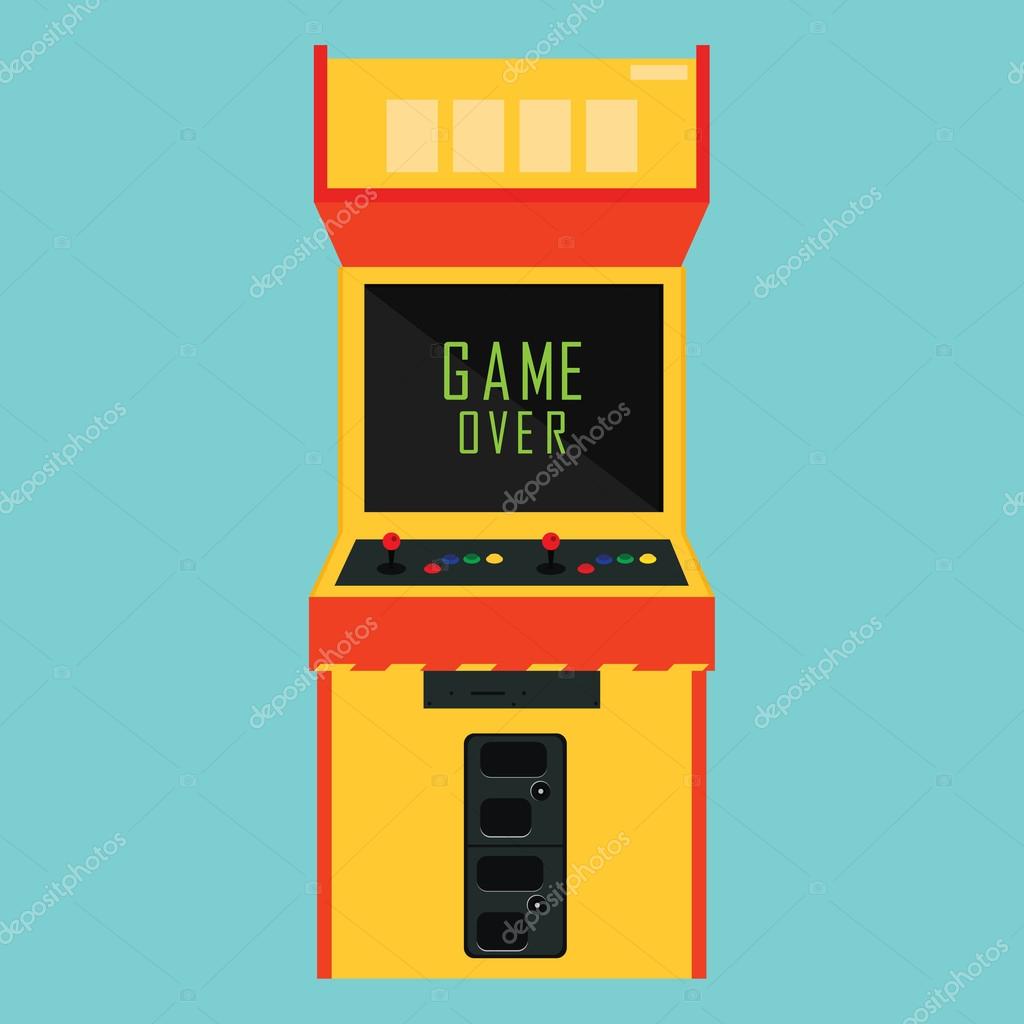 Retro arcade game Stock Illustration by ©viktorijareut #117498226