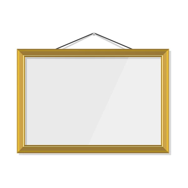 Gold photo frame Vector Art Stock Images | Depositphotos