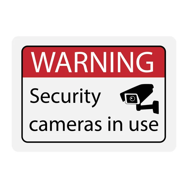 Warning Security Cameras Use Sign Stock Vector by ©viktorijareut 407988588