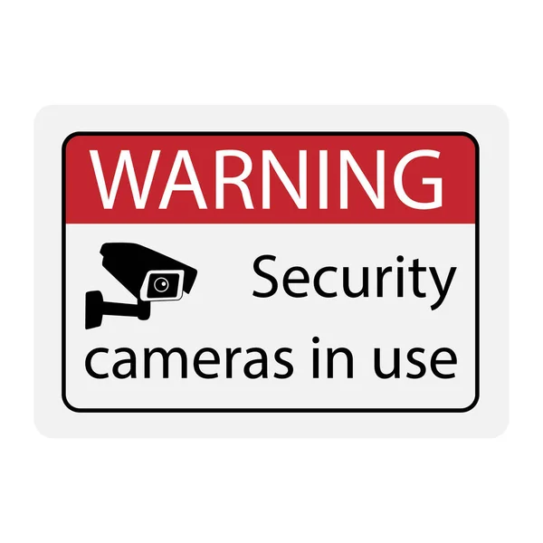 Warning Security Cameras Use Sign Stock Vector by ©viktorijareut 407988588