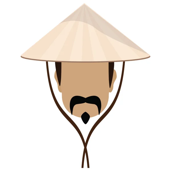Rice Farmer Hat Cartoon
