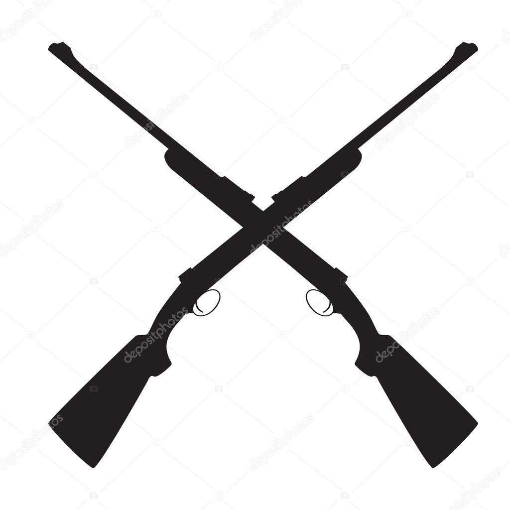 Crossed rifle raster — Stock Photo © viktorijareut #89128200