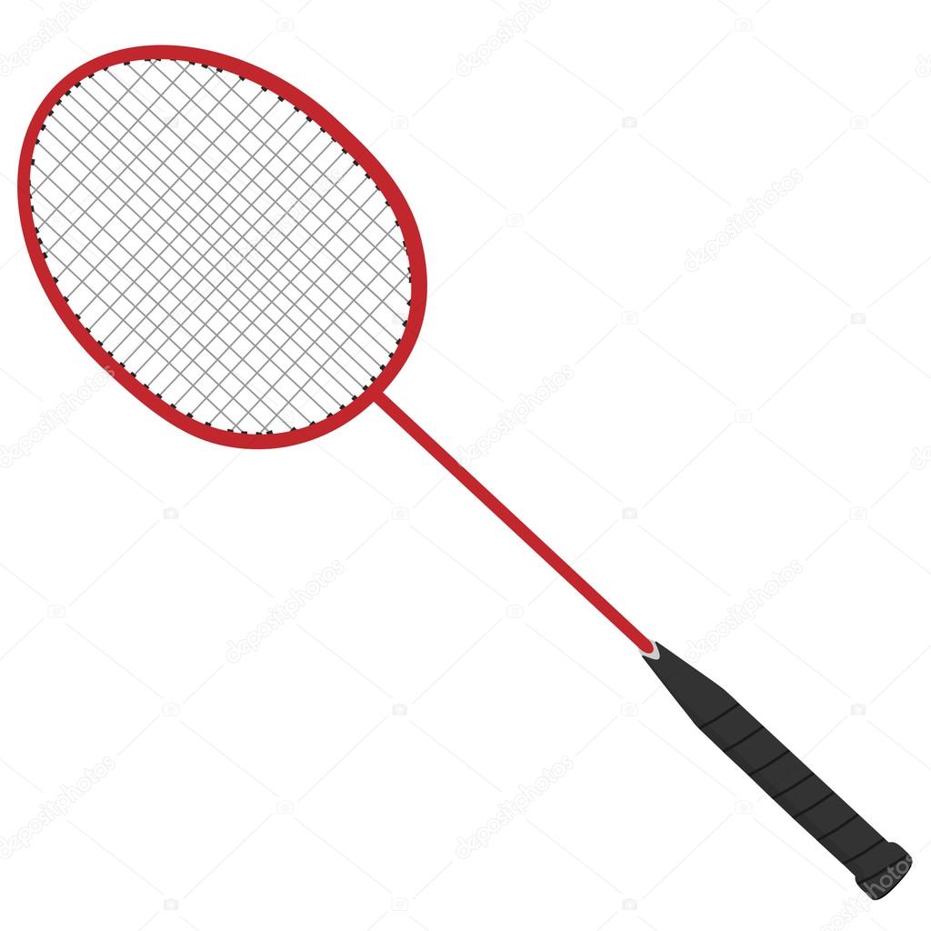 Red badminton racket — Stock Photo © viktorijareut #91186568