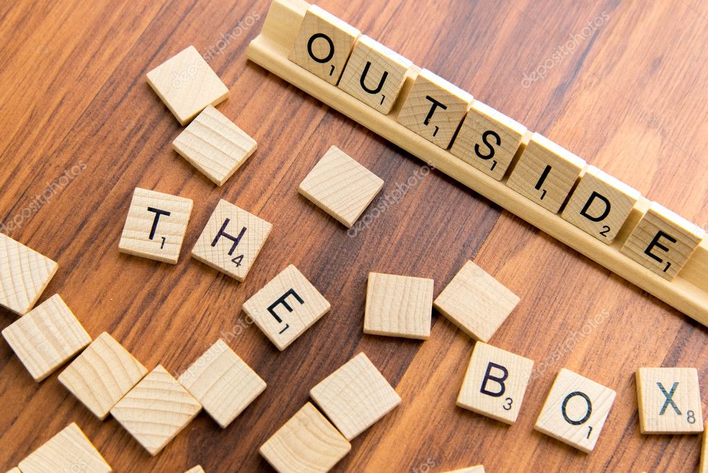 Scrabble letters - OUTSIDE THE BOX – Stock Editorial Photo © martince2 ...