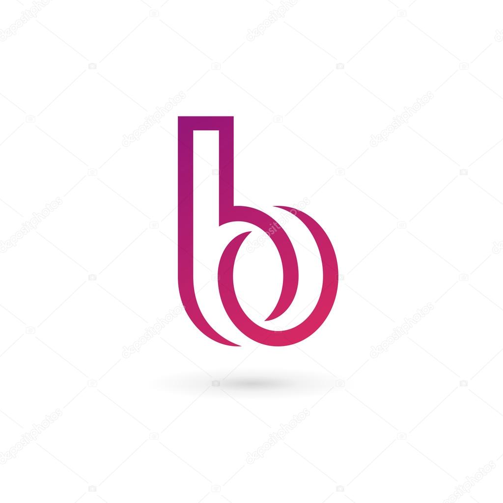 Letra B Logo Elementos de plantilla de diseño de iconos Vector de stock ...