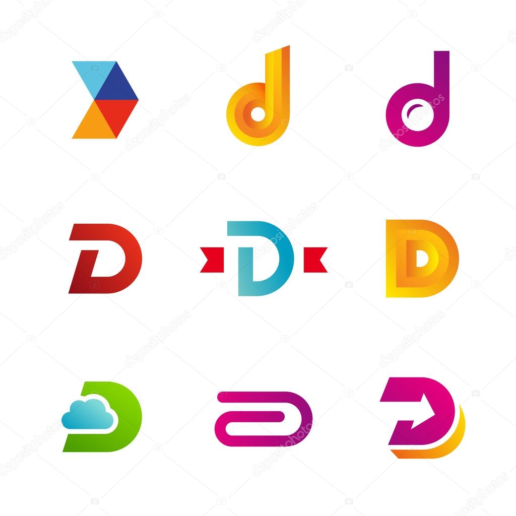 Conjunto De Elementos De Plantilla De Diseño De Iconos De Logotipo De