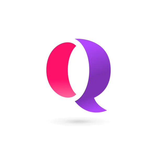 Purple Q Logo Abstract Q Letter Logo Design Vector Grafik Von