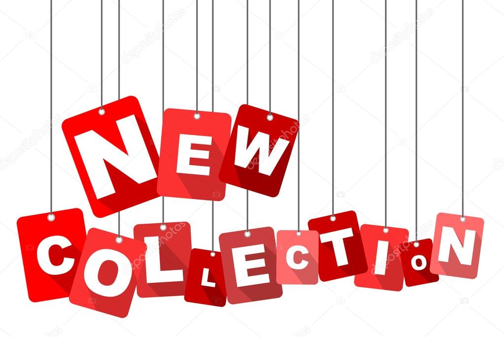 New collection, red vector new collection, flat vector new collection ... New collection, red vector new collection, flat vector new collection ...