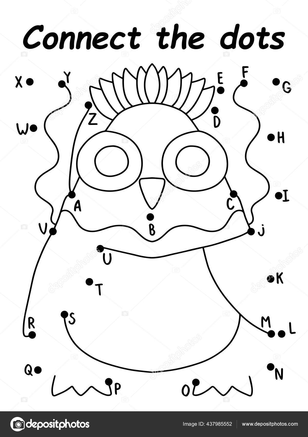 Dot To Dot For Kids Alphabet