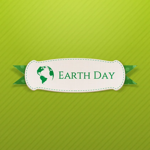 Earth Day realistic curved green Ribbon ⬇ Vector Image by © Slavaleks ...