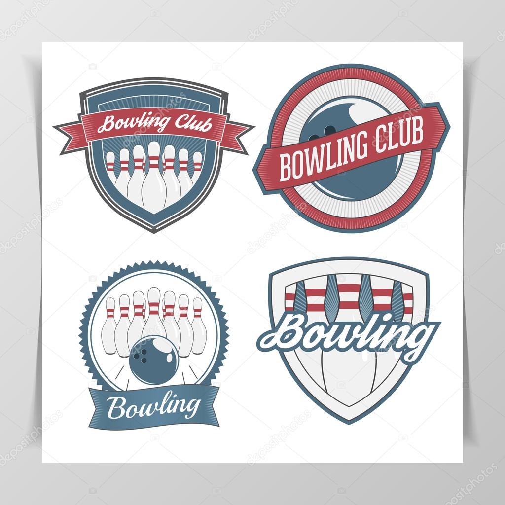 Set of Bowling Design Elements Stock Vector by ©Slavaleks 82986718