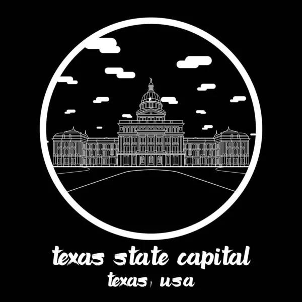 Texas state capitol, Royalty-free Texas state capitol Vector Images ...