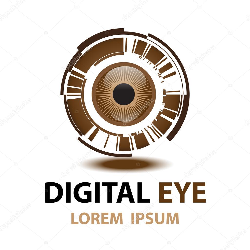 Digital eye symbol icon. vector illustration Stock Vector by ©Sakura28 ...