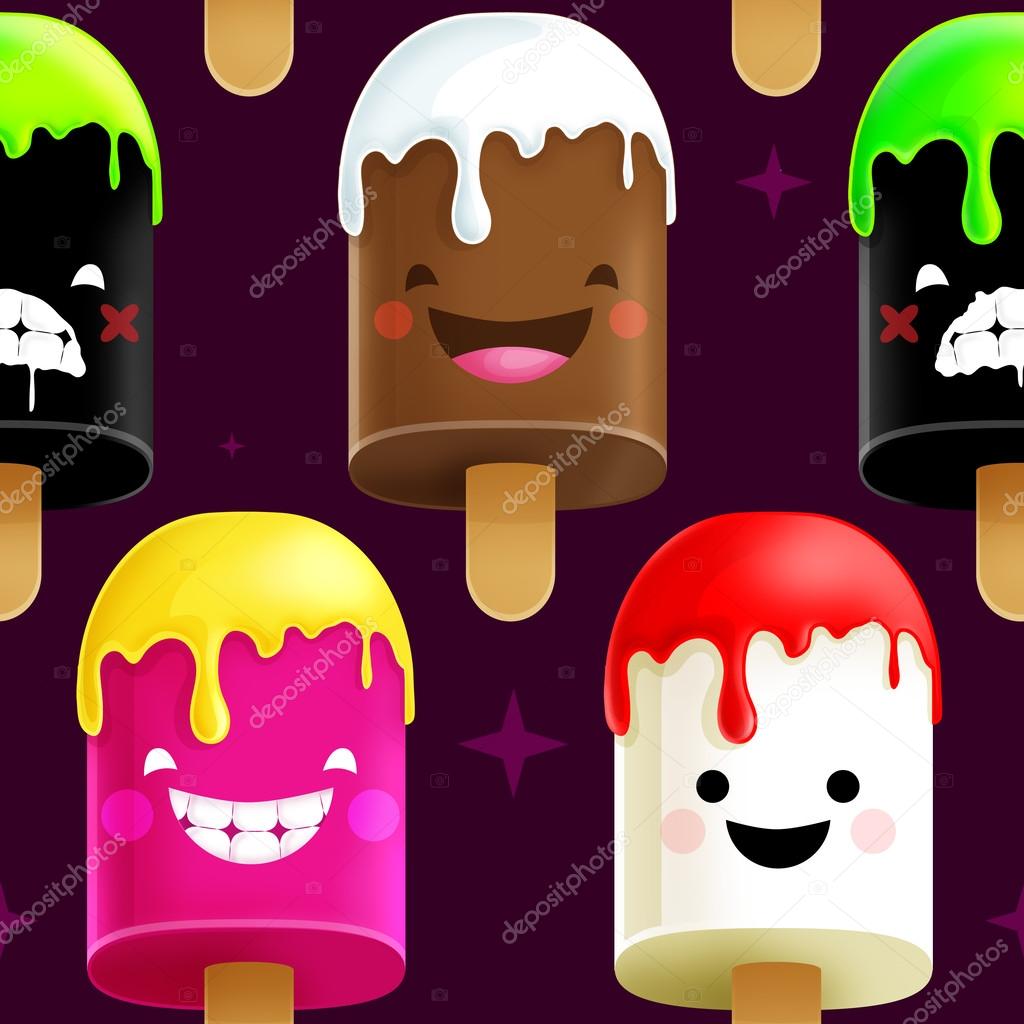 Freaky Yummy Ice-Cream Pattern Stock Photo by ©dimpo 55707737