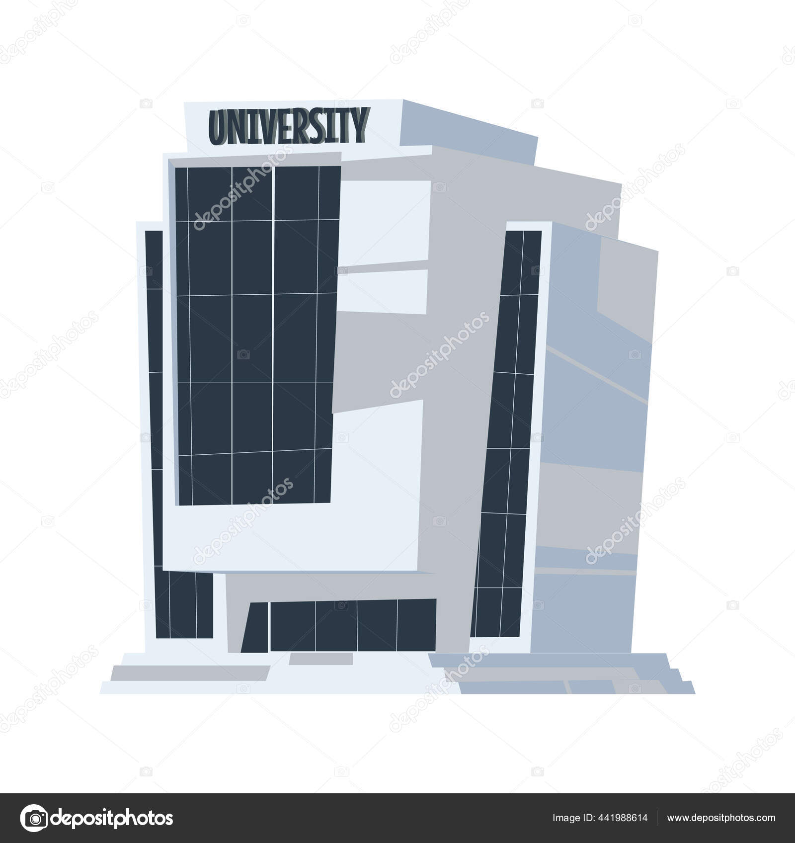 School, university or college building cartoon Stock Vector Image by ...