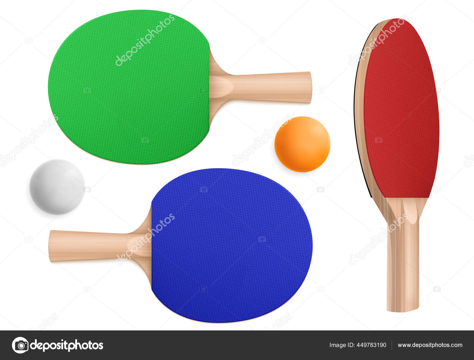 Ping pong rackets and balls for table tennis Stock Vector by ©klyaksun ...