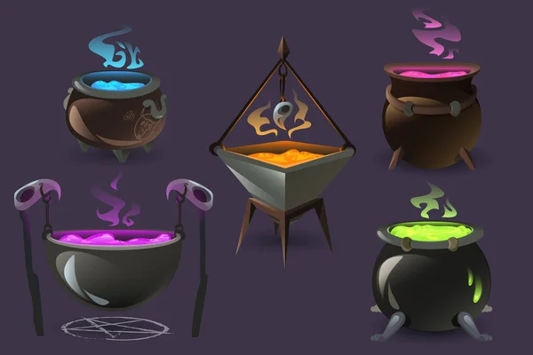 Cauldron drawing Vector Art Stock Images | Depositphotos