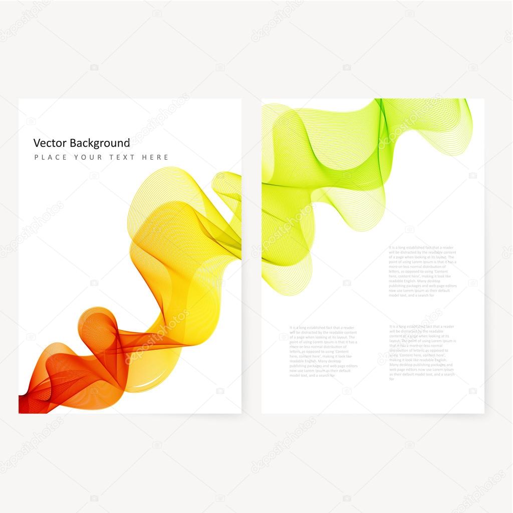 Abstract template color flyer Stock Vector Image by ©klyaksun #92437246