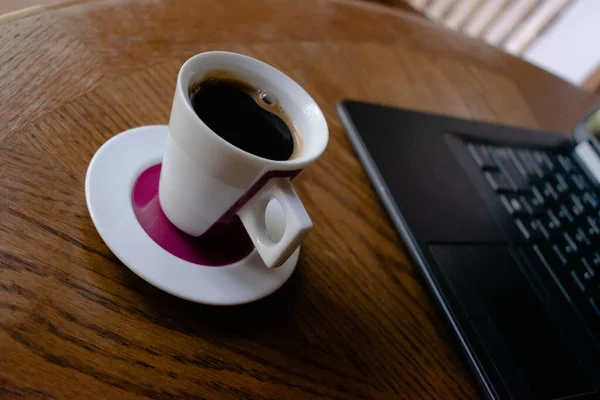 Computer and coffee cup Stock Photos, Royalty Free Computer and coffee ...