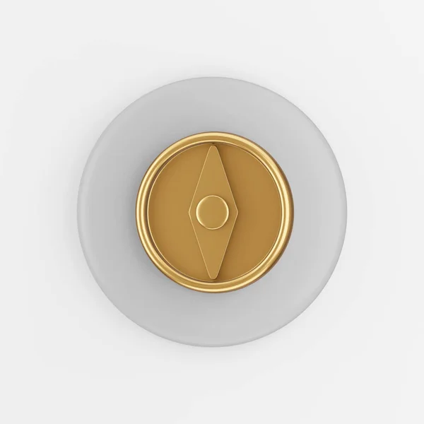 Golden Crown Icon Rendering Gray Key Button Interface Element Stock Photo by ©Photolas 455990132