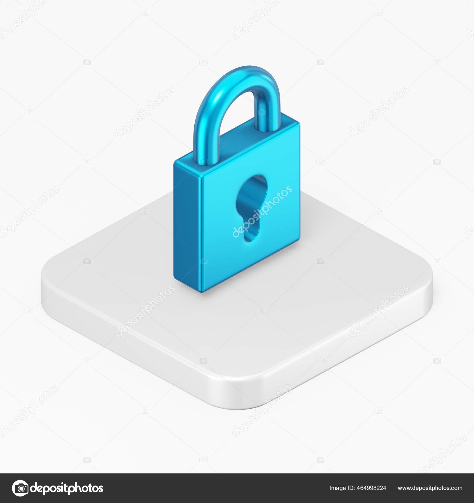 Blue View Button Icon