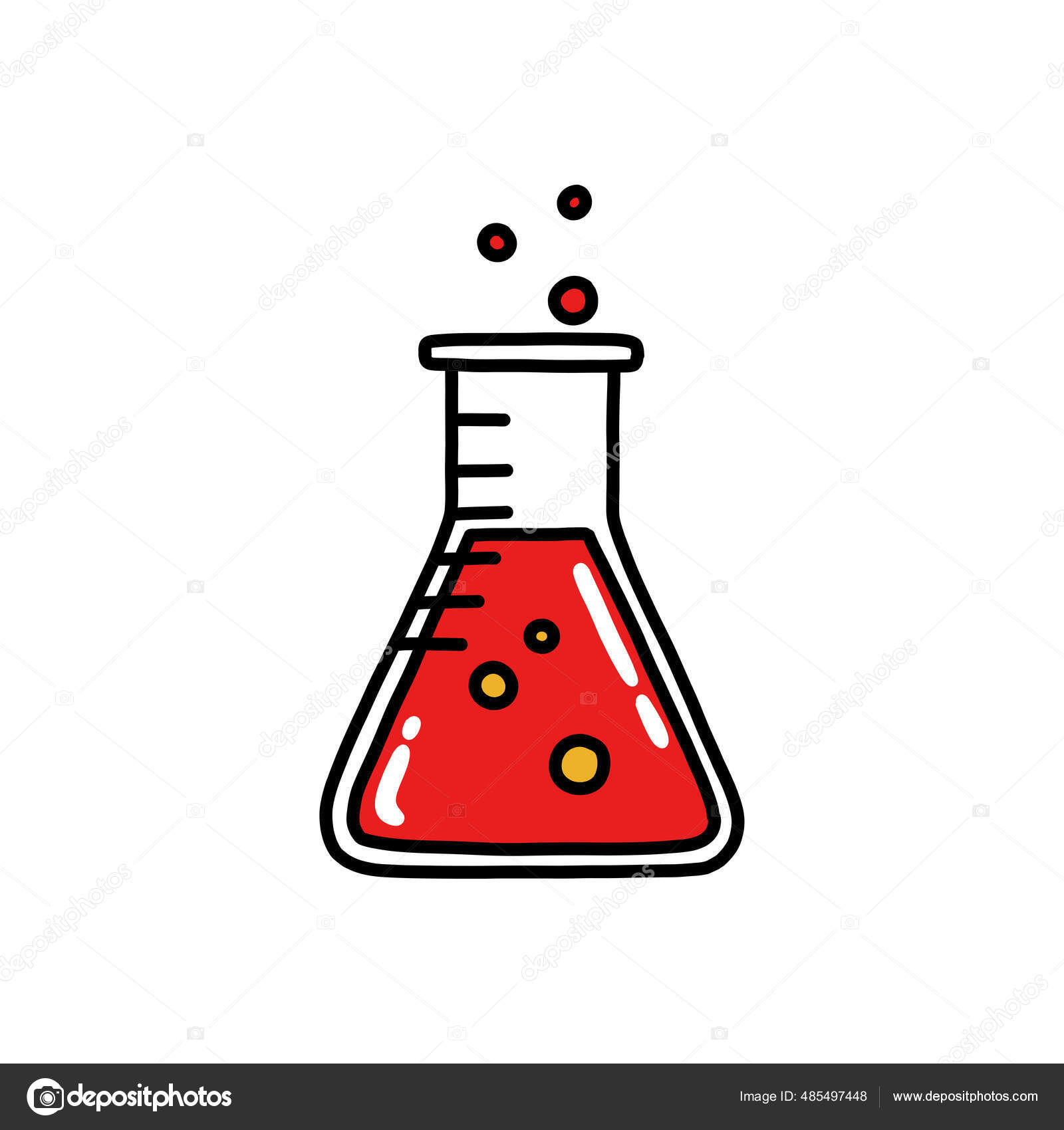Erlenmeyer Flask With Bubbles