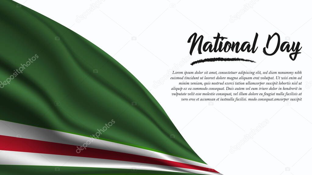 Bandera del Día Nacional con Fondo de Bandera de la República de ...