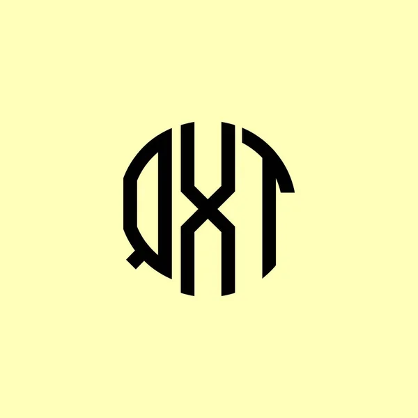 Letras iniciales redondeadas creativas Logo QXT. Será adecuado para qué ...