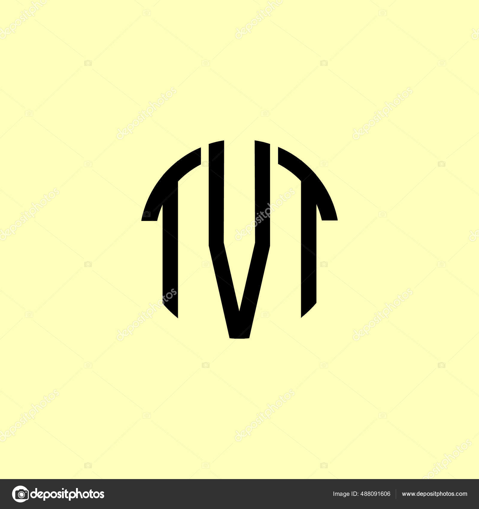 Creative Rounded Initial Letters Tvt Logo Suitable Which Company Brand ...