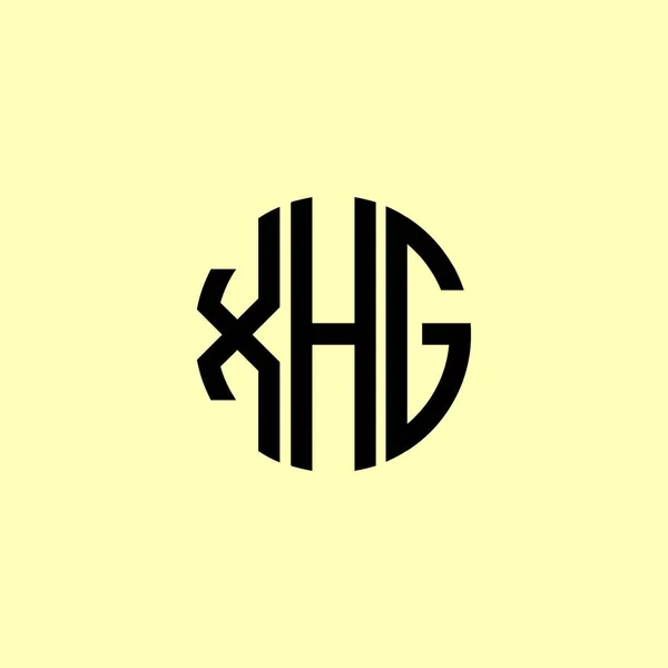 Letras iniciales redondeadas creativas Logo XHG. Será adecuado para qué ...