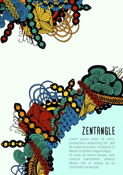Zentangle template — Stock Vector © eakhludentsova #64659925