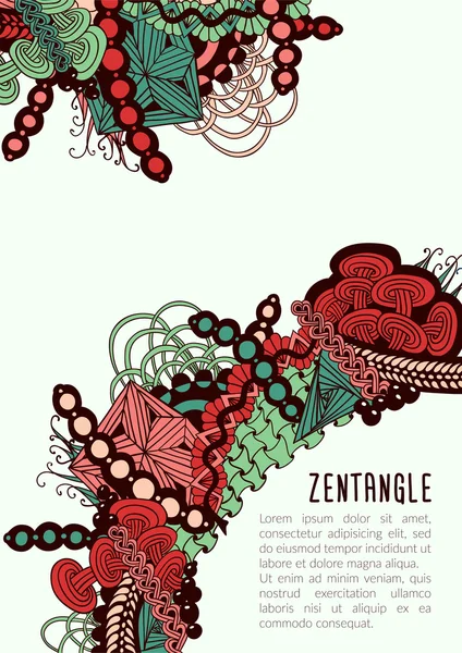 Zentangle template — Stock Vector © eakhludentsova #64659925
