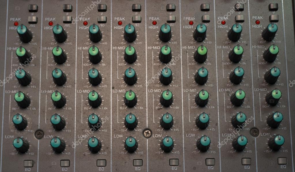 Fader mixer — Stock Photo © tonsound #58640957