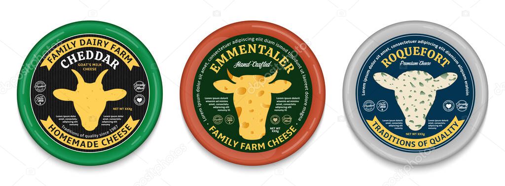 Goat cheese label Vector Art Stock Images | Depositphotos