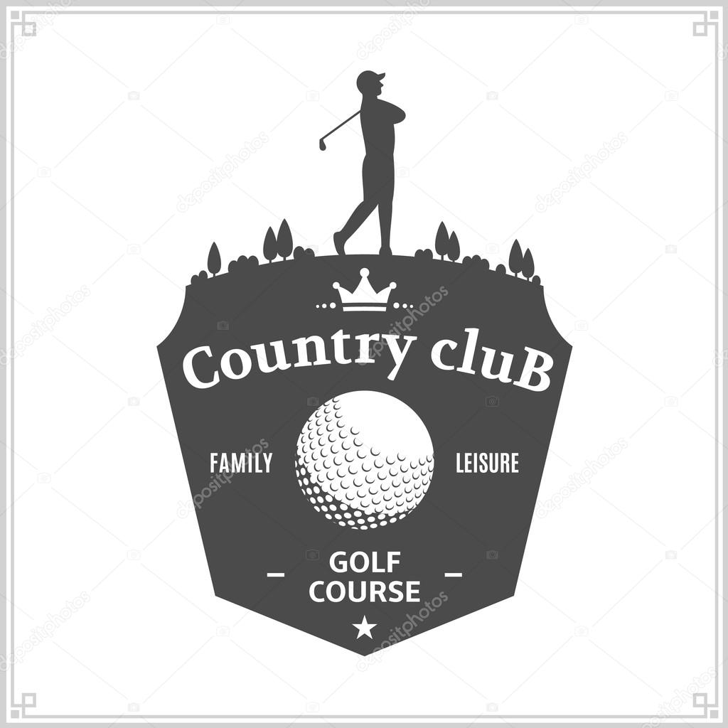 Golf country club logo template — Stock Vector © Counterfeit #90016162