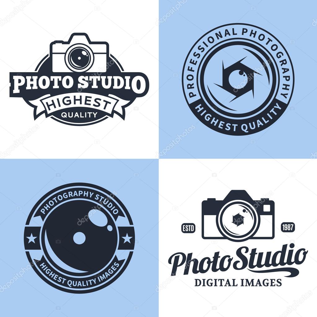 Photography Studio Logo, Labels, Icons and Design Elements Stock Vector ...
