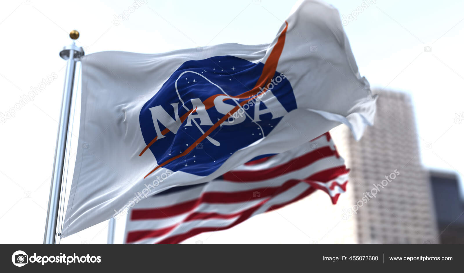 Nasa American Flag Building