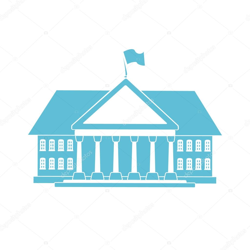 Blue house shape — Stock Vector © Your_Inspiration #123577290