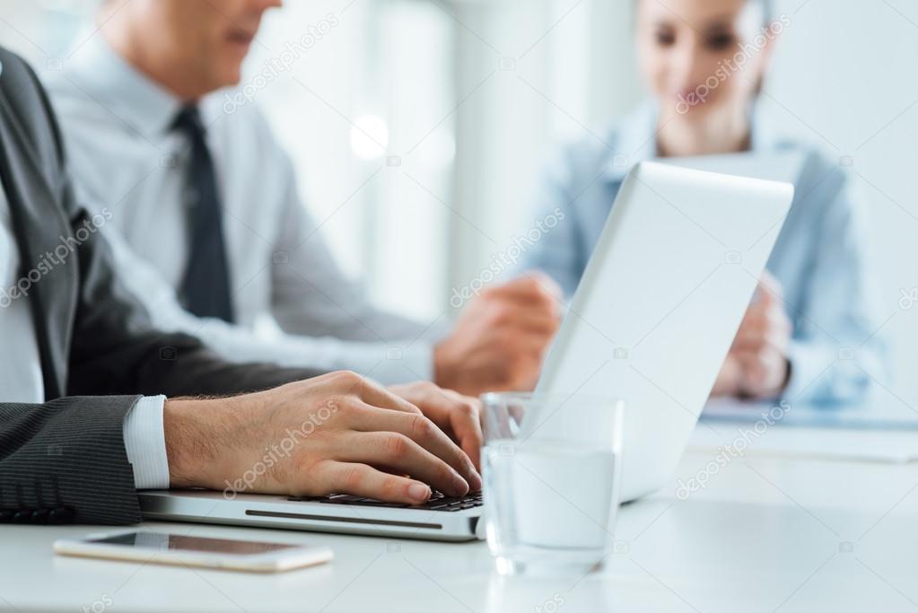 Business teamwork in the office — Stock Photo © stockasso #80147422