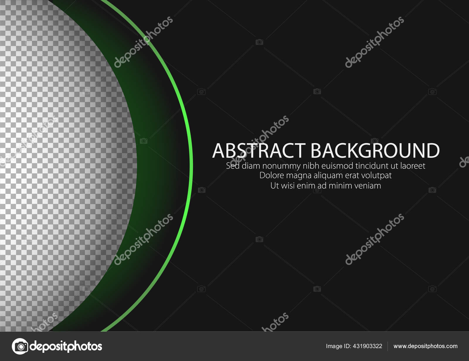Vector Dark Abstract Modern Vector Template Background Texture Overlap Layers Stock Vector By