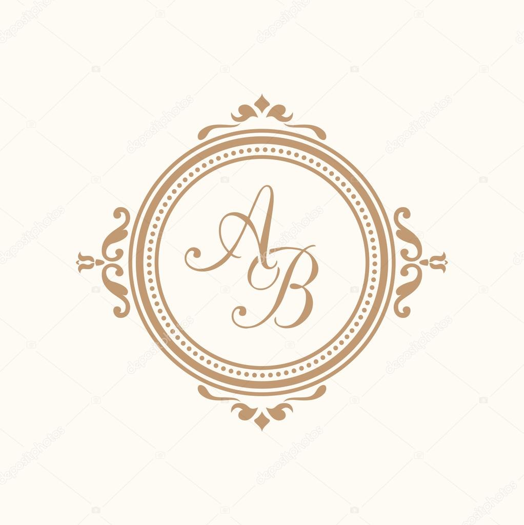 Rustic Wedding Monogram Templates